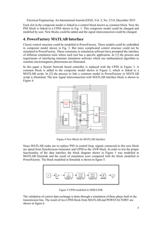 ARTIFICIAL NEURAL NETWORK BASED POWER SYSTEM STABILIZER ON A SINGLE MACHINE INFINITE BUS SYSTEM ...