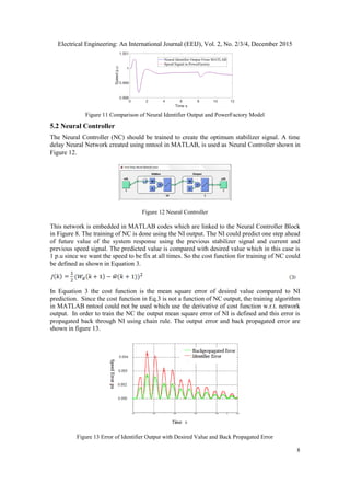 ARTIFICIAL NEURAL NETWORK BASED POWER SYSTEM STABILIZER ON A SINGLE MACHINE INFINITE BUS SYSTEM ...