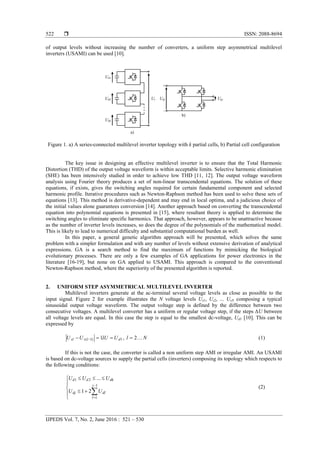 Genetic Algorithm Application in Asymmetrical 9-Level Inverter | PDF