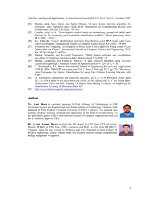 Machine Learning Based Approaches for Cancer Classification Using Gene Expression Data | PDF