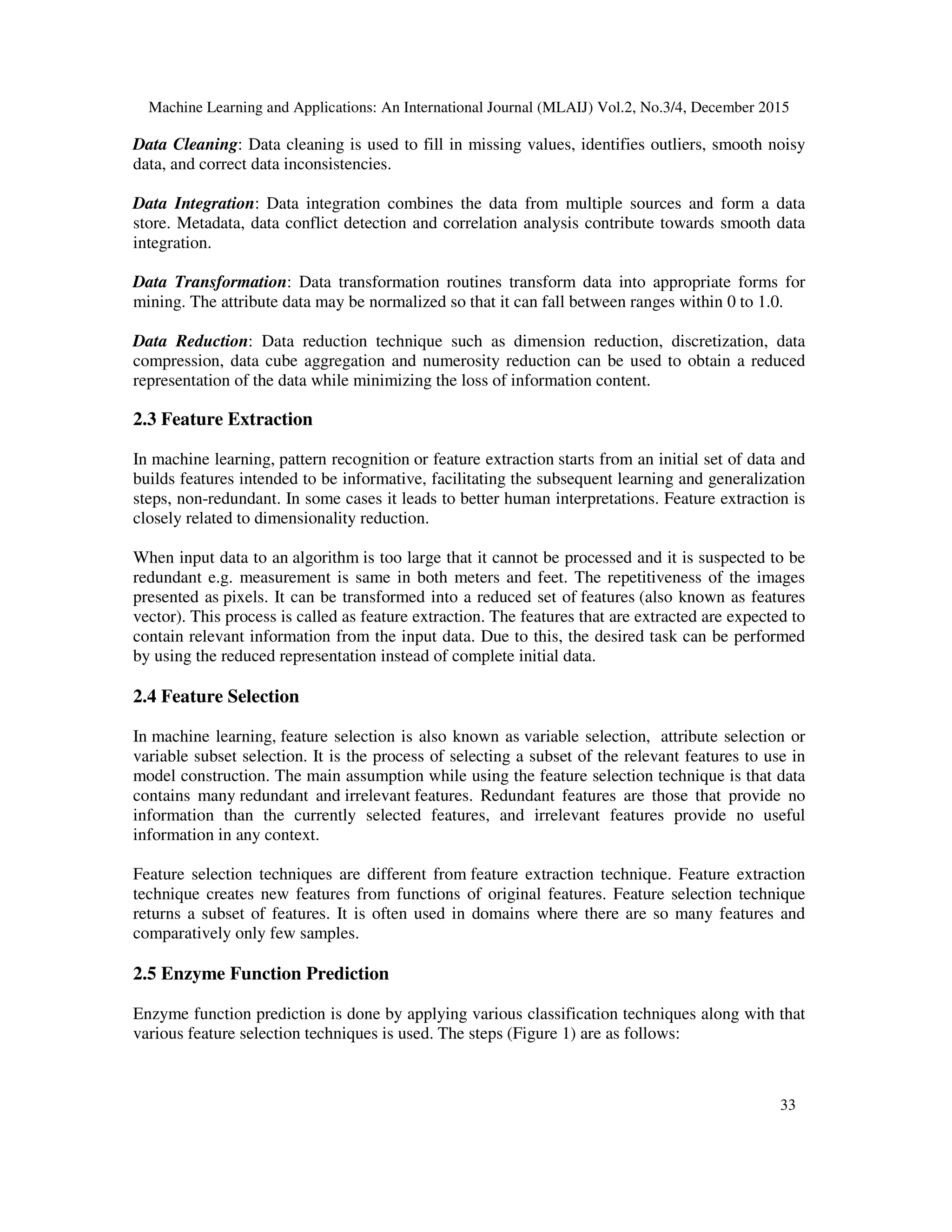 Classification of Enzymes Using Machine Learning Based Approaches: A Review | PDF