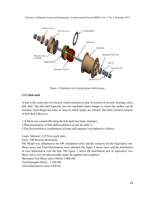Finite Element Analysis of Pedal Power Hub dynamo | PDF