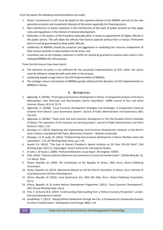 The Political Settlement of Local Economic Development in Ghana’s Local Governance System | PDF