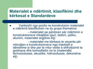 Materialet ndertimore I | PDF