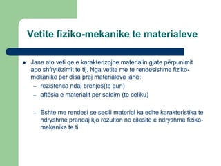 Materialet ndertimore I | PDF