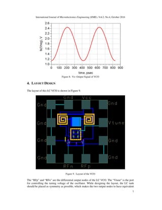 A 2.4 GHZ FULLY INTEGRATED LC VCO DESIGN USING 130 NM CMOS TECHNOLOGY | PDF