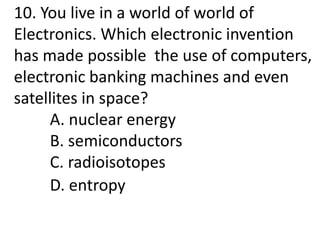 241889633-Science-Quiz-Bee-grade-6.pptx | Physics | Science