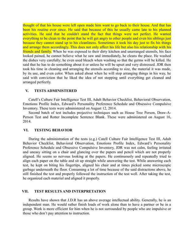 241946212 case-study-for-ocd | PDF