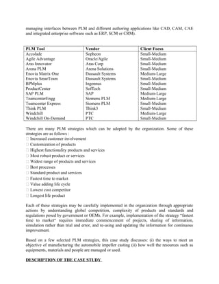241985748 plm-case-study | DOC