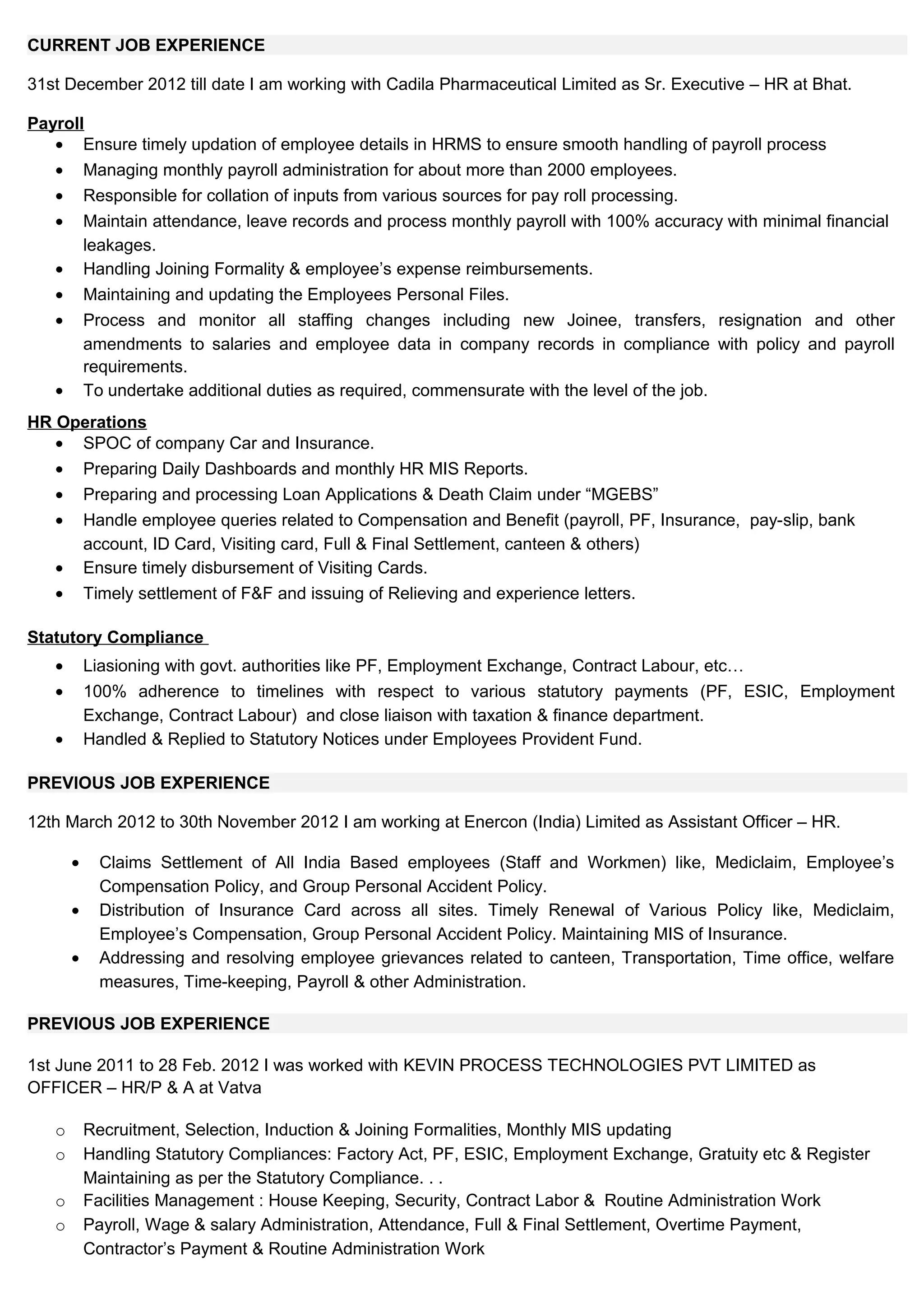 HR Nishit CV Final | DOC