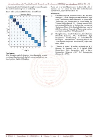 Hand Written Digit Classification | PDF