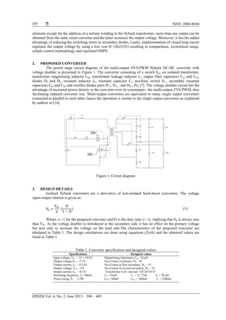 Soft Switched Multi-Output Flyback Converter with Voltage Doubler | PDF