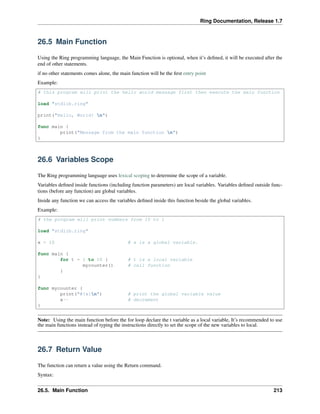 The Ring programming language version 1.7 book - Part 25 of 196 | PDF