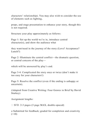 241Ritt Playwriting Exercise Write a script for a one.docx