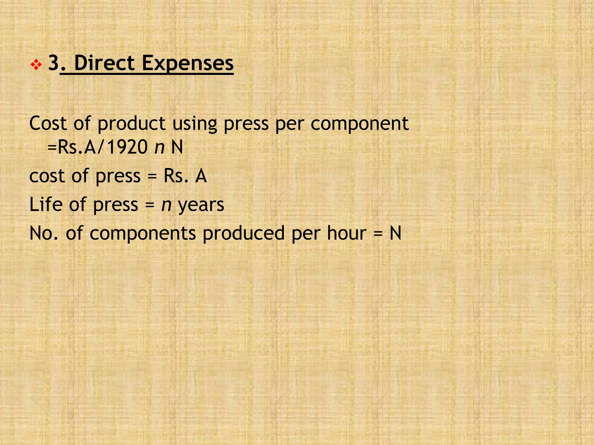 cost calculation on forging | PPTX