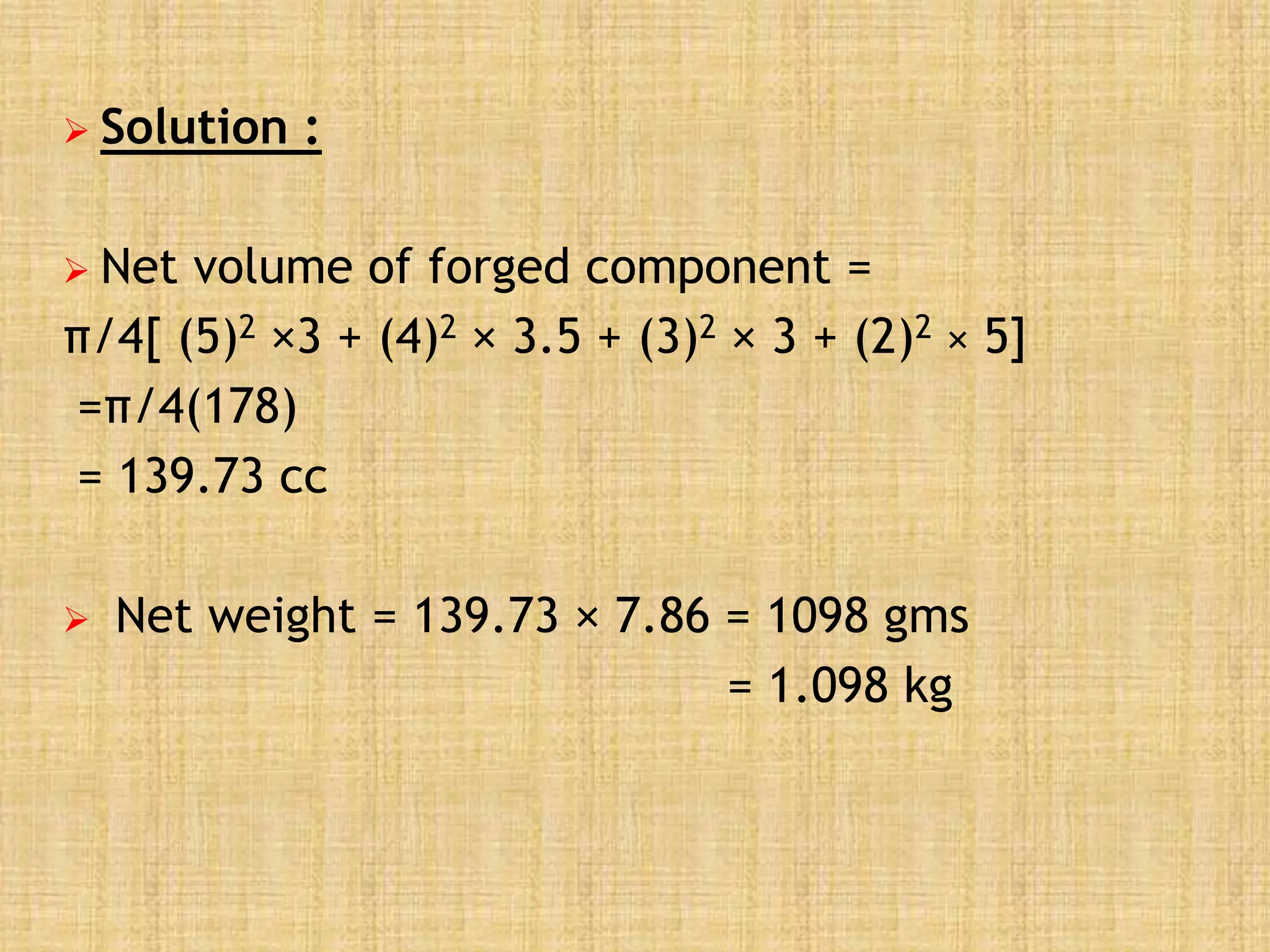 cost calculation on forging | PPTX