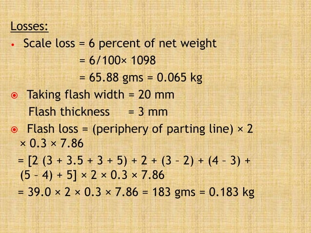 cost calculation on forging | PPTX | Business and Finance