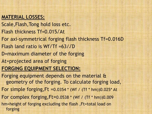 cost calculation on forging | PPTX | Business and Finance
