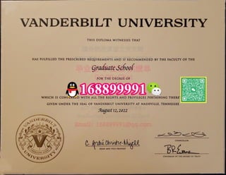 Vanderbilt University degree offer diploma Transcript | PDF