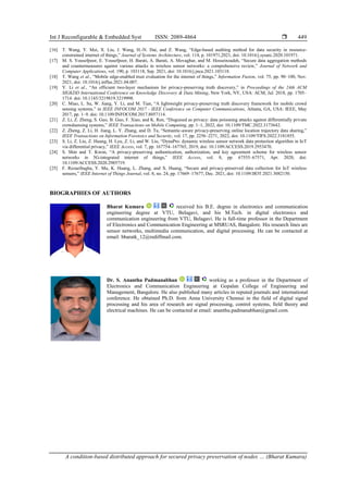 A condition-based distributed approach for secured privacy preservation ...