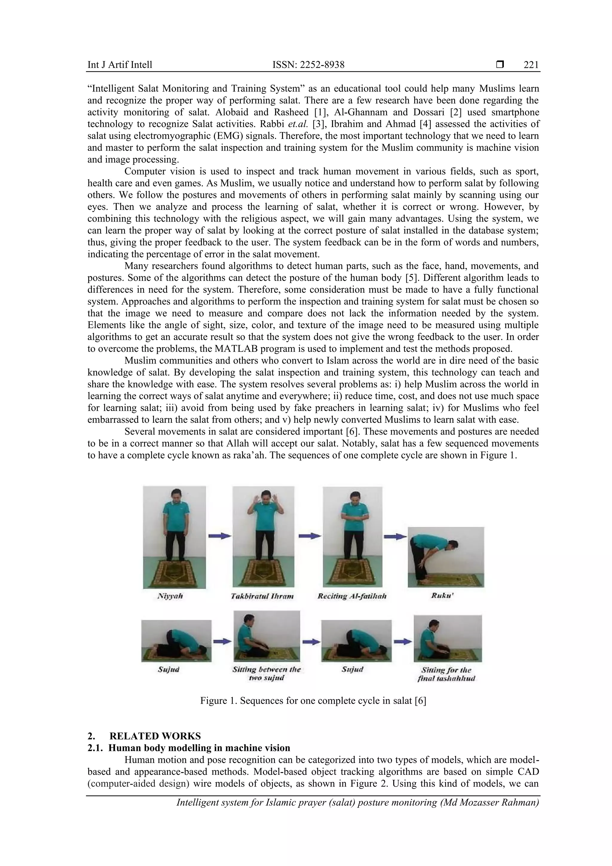Intelligent system for Islamic prayer (salat) posture monitoring | PDF