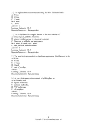 Fundamentals of Anatomy and Physiology 11th Edition Martini Test Bank | PDF