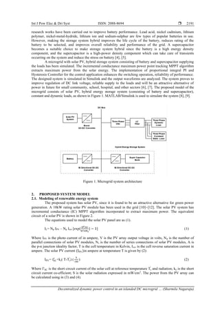 Decentralized dynamic power control in an islanded DC microgrid with ...