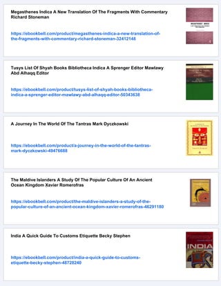 Indica A Deep Natural History Of The Indian Subcontinent Pranay Lal | PDF