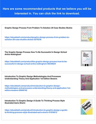 Graphic Design Process Nancy Skolos Thomas Wedell | PDF