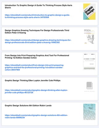 Graphic Design Process Nancy Skolos Thomas Wedell | PDF