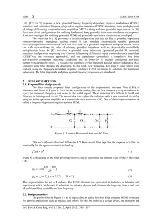 Inductanceless high order low frequency filters for medical applications | PDF