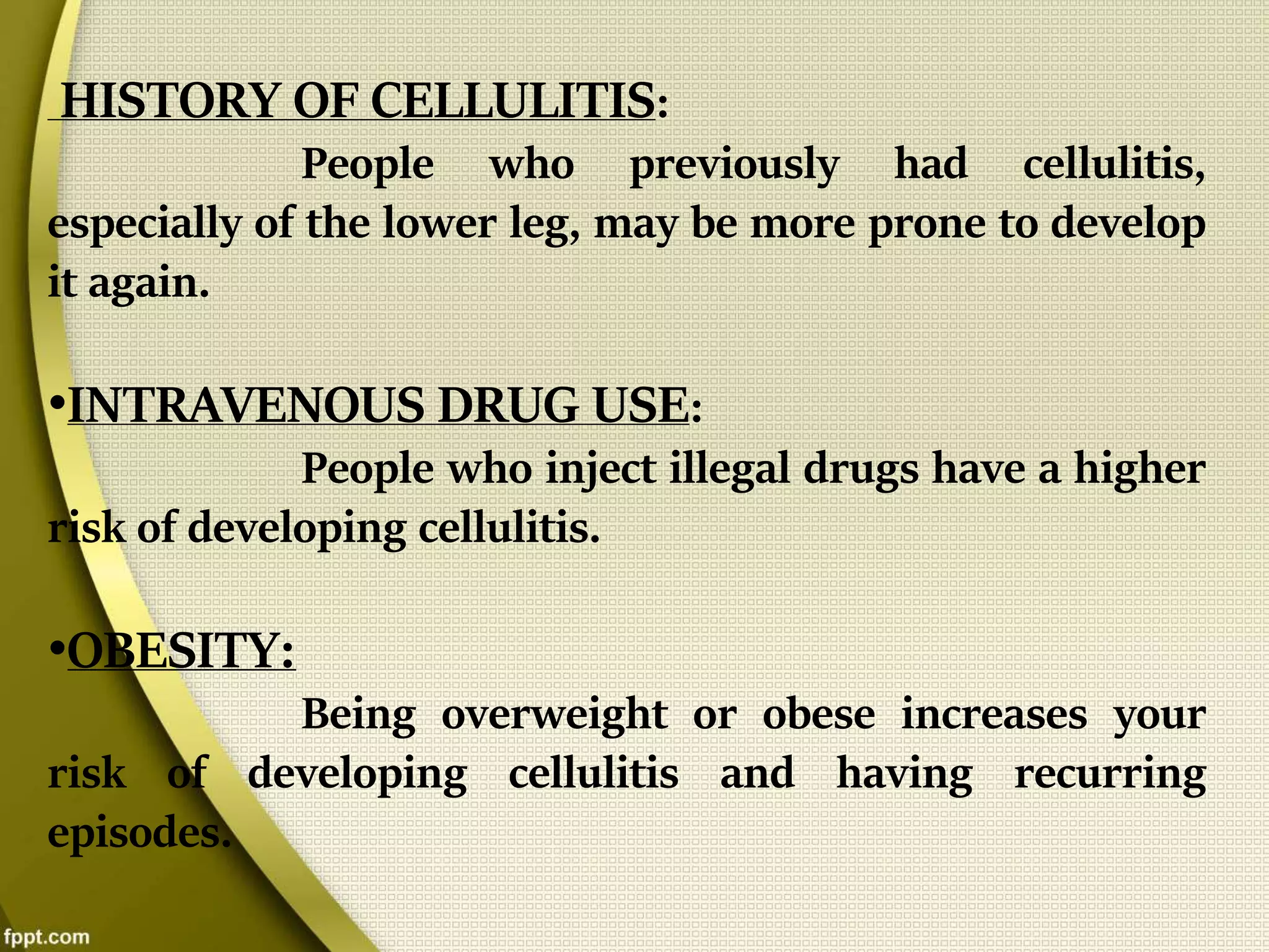 case study on cellulitis | PPT
