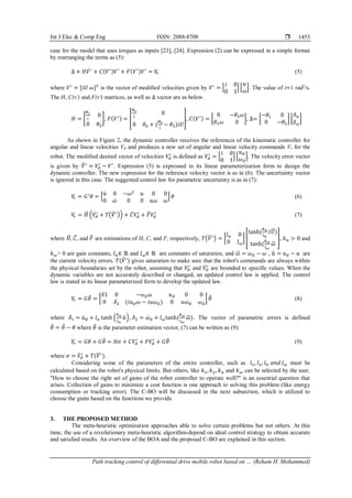 Path tracking control of differential drive mobile robot based on chaotic-billiards optimization ...