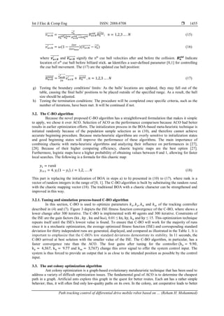 Path tracking control of differential drive mobile robot based on chaotic-billiards optimization ...