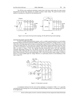 Review of three-phase inverters control for unbalanced load compensation | PDF