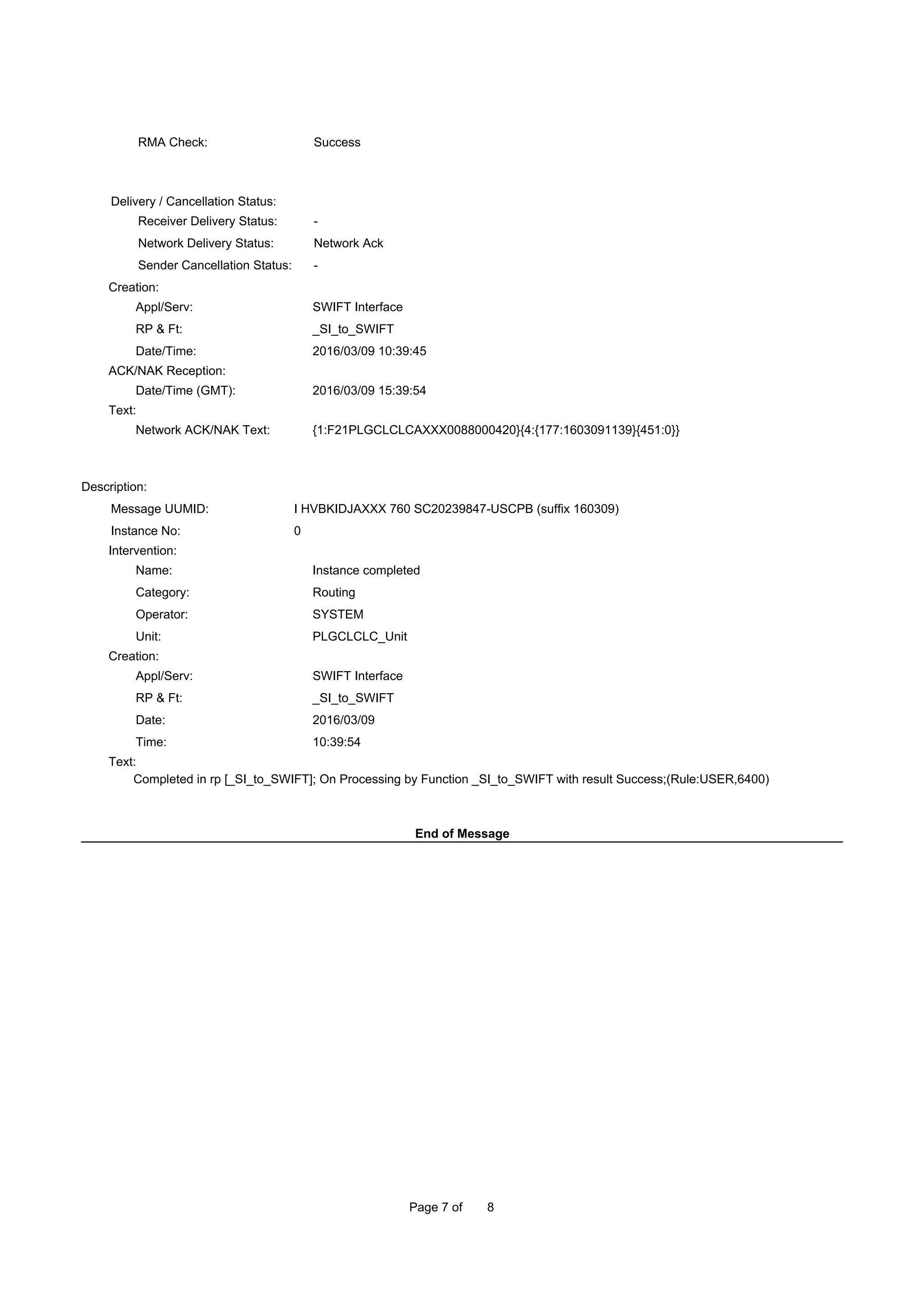 760 swift confirmationUSCPB | PDF