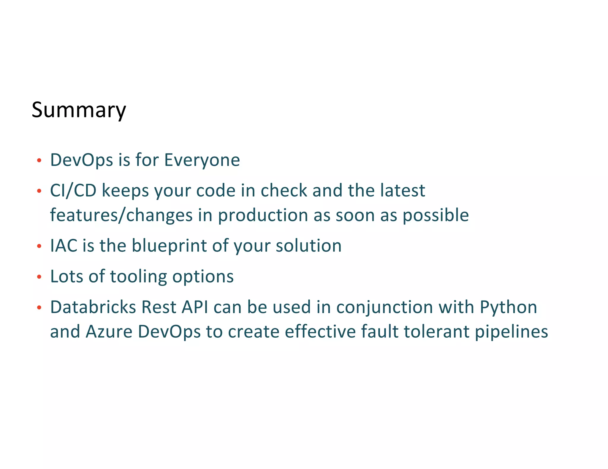 DevOps for Databricks | PDF