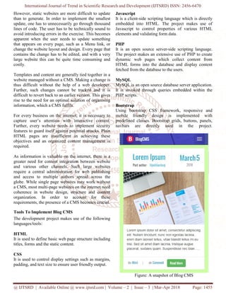 Development of a Web Content Management System in PHP | PDF