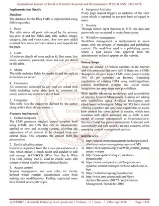 Development of a Web Content Management System in PHP | PDF