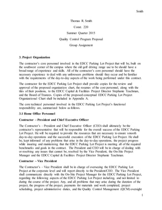Quality Control Program Proposal Final Draft | PDF