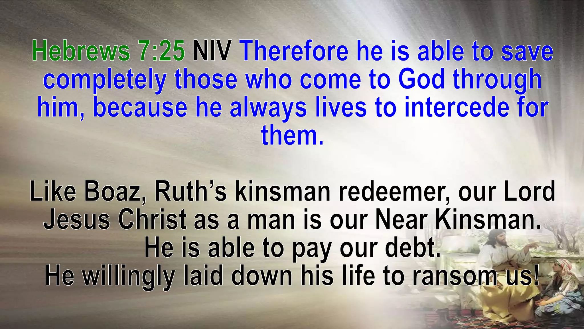 243-244 Five Pictures of Redemption-How did the Lord God show Moses His ...