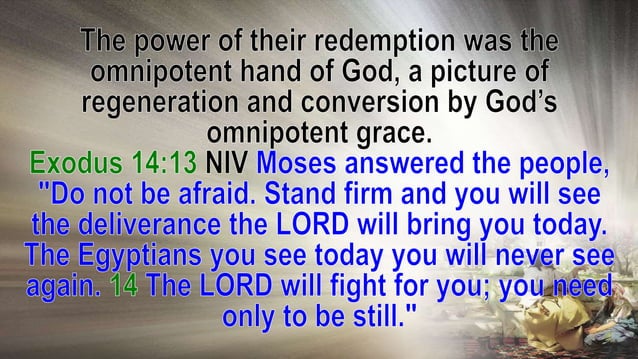 243-244 Five Pictures of Redemption-How did the Lord God show Moses His ...