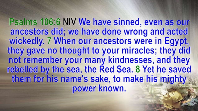 243-244 Five Pictures of Redemption-How did the Lord God show Moses His ...