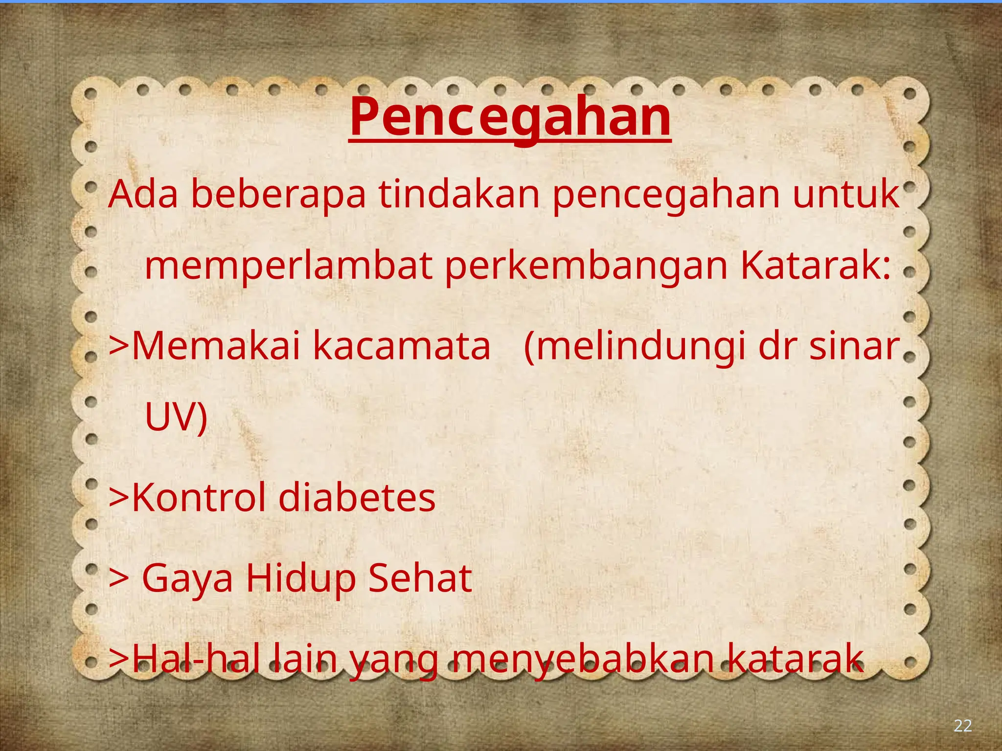 mengenali katarak beserta cara pencegahannya | PPTX