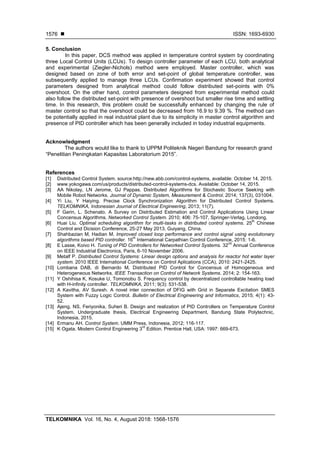 Distributed Control System Applied in Temperatur Control by Coordinating Multi-loop Controllers ...