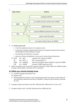 Cambridge International As A Level Computer Science Answers David ...