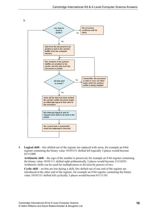 Cambridge International As A Level Computer Science Answers David ...