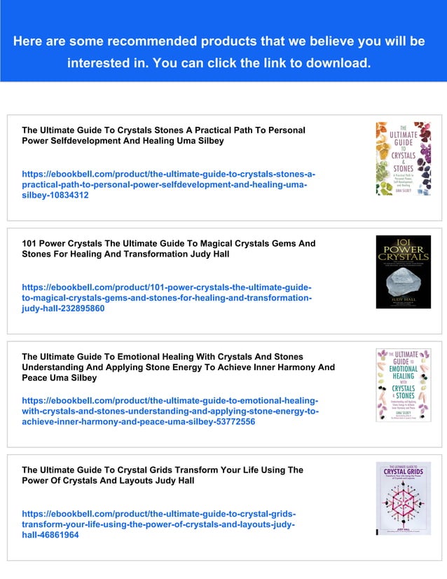 The Ultimate Guide To Crystals Rachel Hancock | PDF