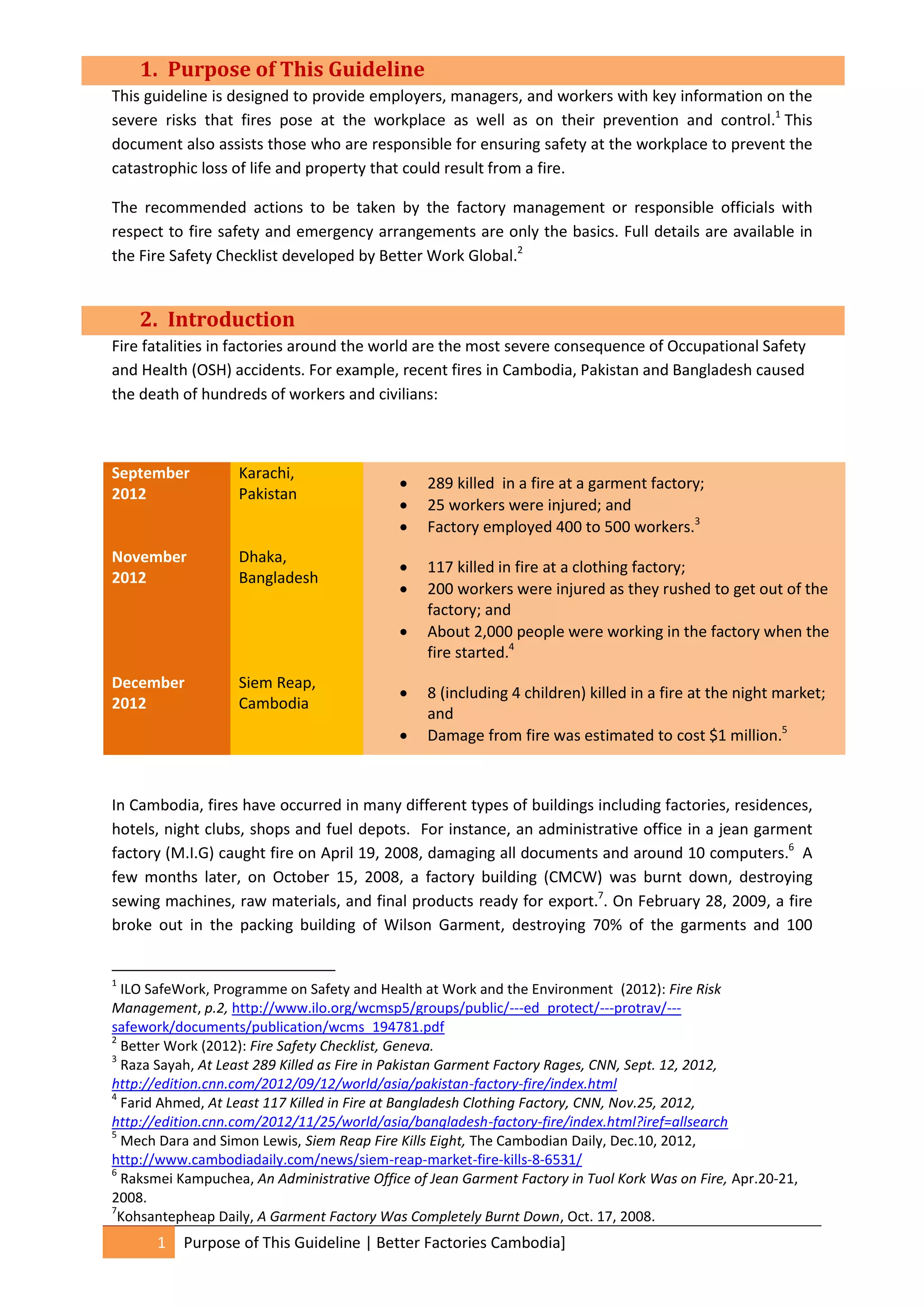 Fire Safety Guideline | PDF