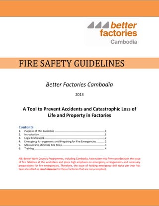 Fire Safety Guideline | PDF